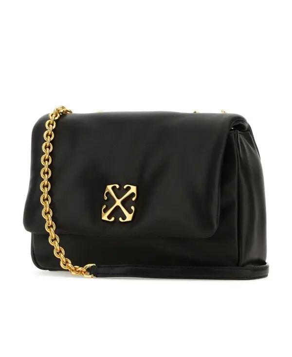 Off-White Jitney Logo Plaque Puffer Shoulder Bag