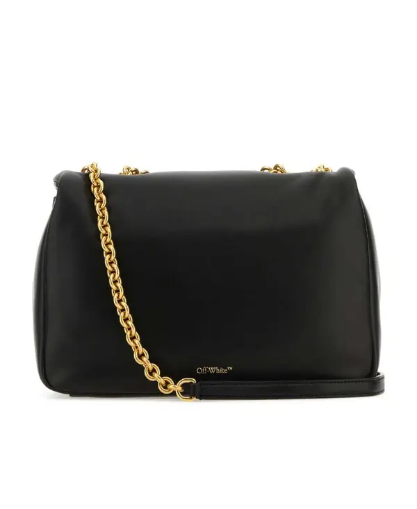 Off-White Jitney Logo Plaque Puffer Shoulder Bag