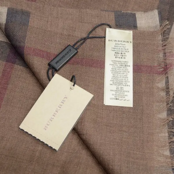 Burberry Plaid Scarf - Brown