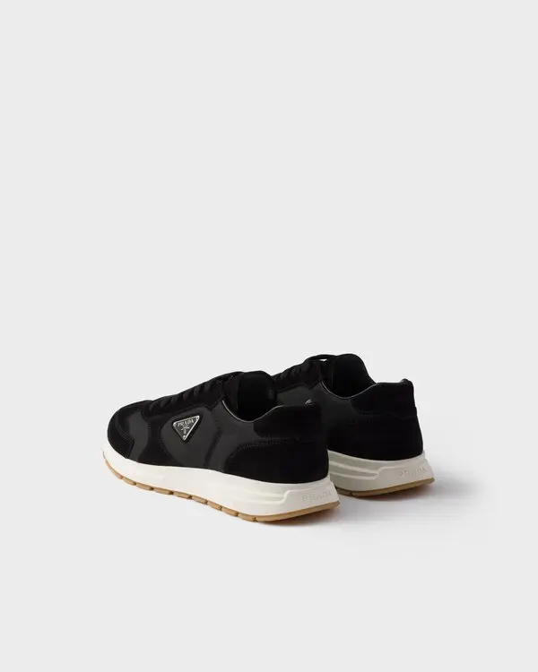 Prada Low Top Lace-up Sneakers - Black