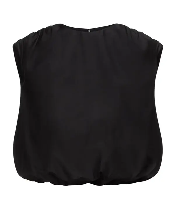 Loulou De Saison Gathered-shoulders Blouse - Black