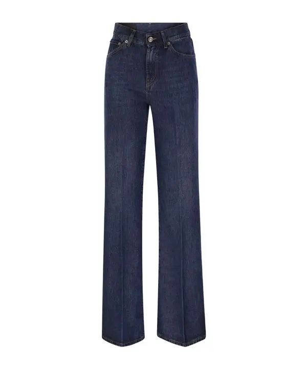 DONDUP Amber Wide-leg Jeans - Black