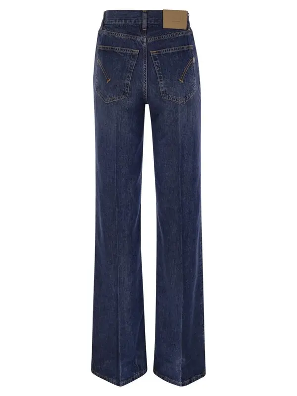 DONDUP Amber Wide-leg Jeans - Black