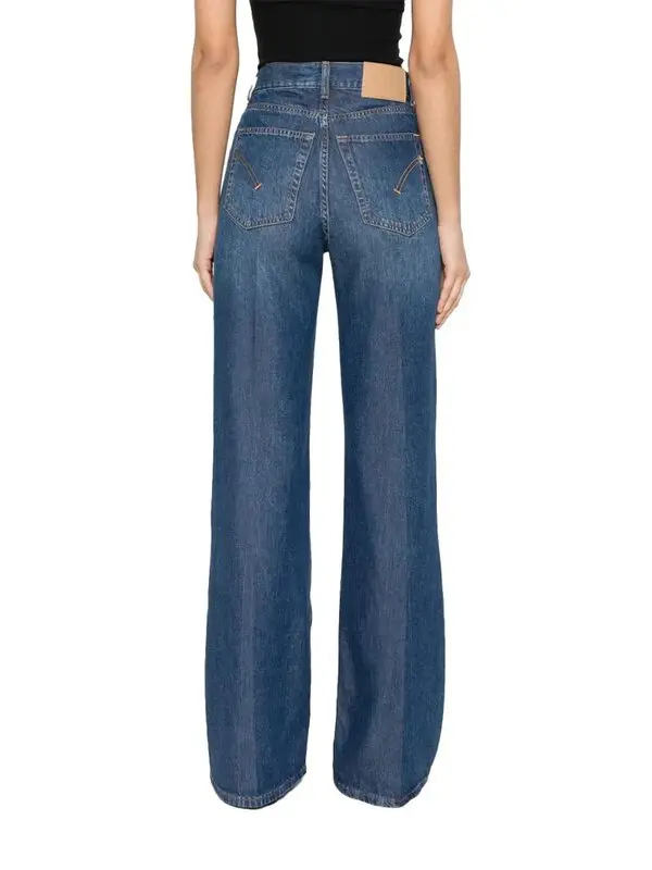 DONDUP Amber Wide-leg Jeans - Black