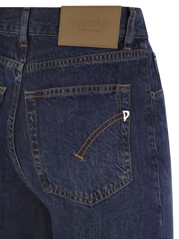 DONDUP Amber Wide-leg Jeans - Black