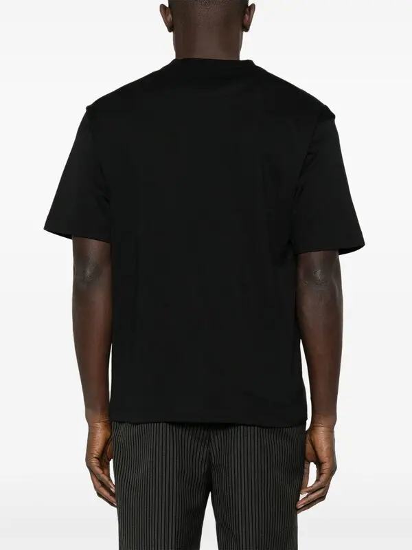 Prada Logo-embroidered Crewneck T-shirt
