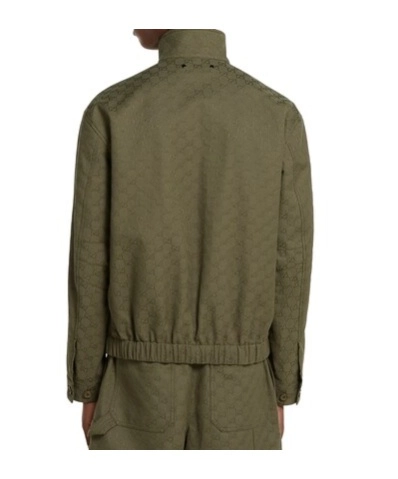 Gucci Gg Monogram Bomber Jacket