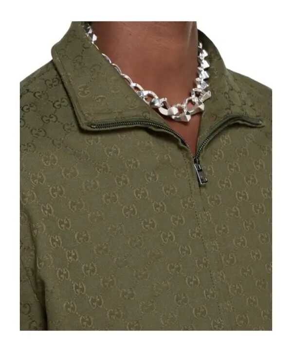 Gucci Gg Monogram Bomber Jacket