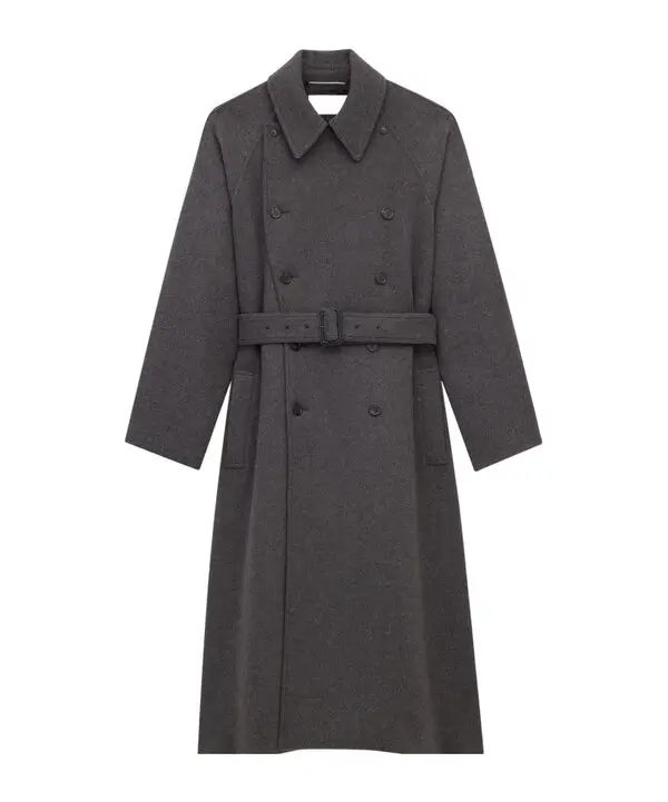 Saint Laurent Double-breasted Belted Coat