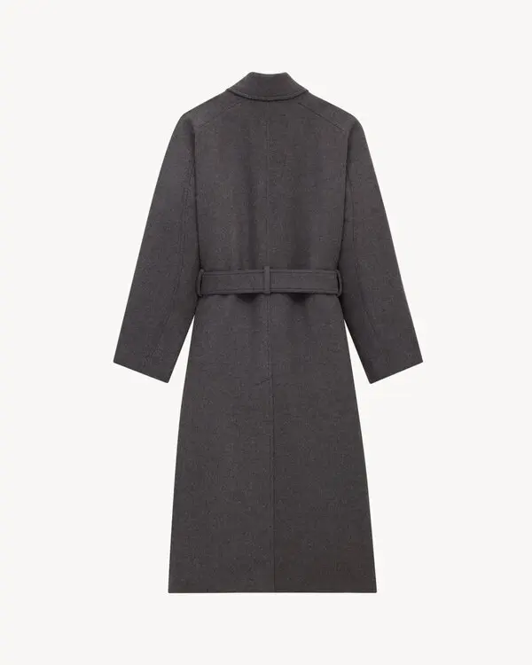 Saint Laurent Double-breasted Belted Coat