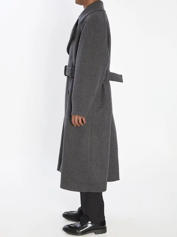 Saint Laurent Double-breasted Belted Coat