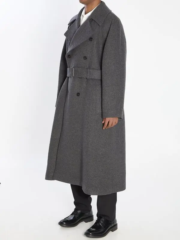 Saint Laurent Double-breasted Belted Coat