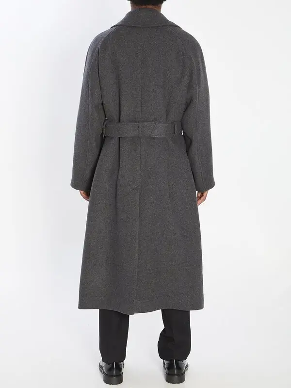 Saint Laurent Double-breasted Belted Coat
