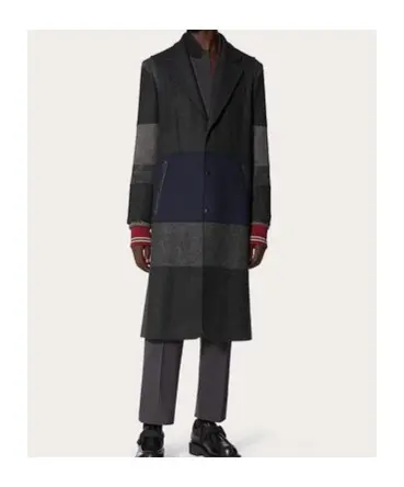 Valentino Garavani Patchwork Single-breasted Coat