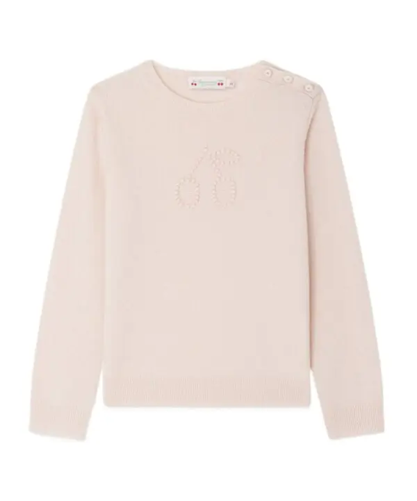 Bonpoint Jaana Cherry Fancy Knit Jumper