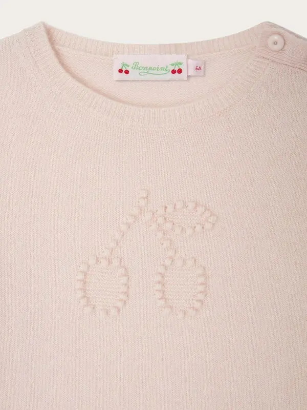 Bonpoint Jaana Cherry Fancy Knit Jumper