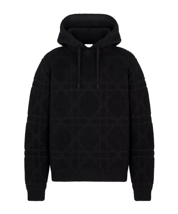 Dior Cannage Hooded Sweatshirt - Black