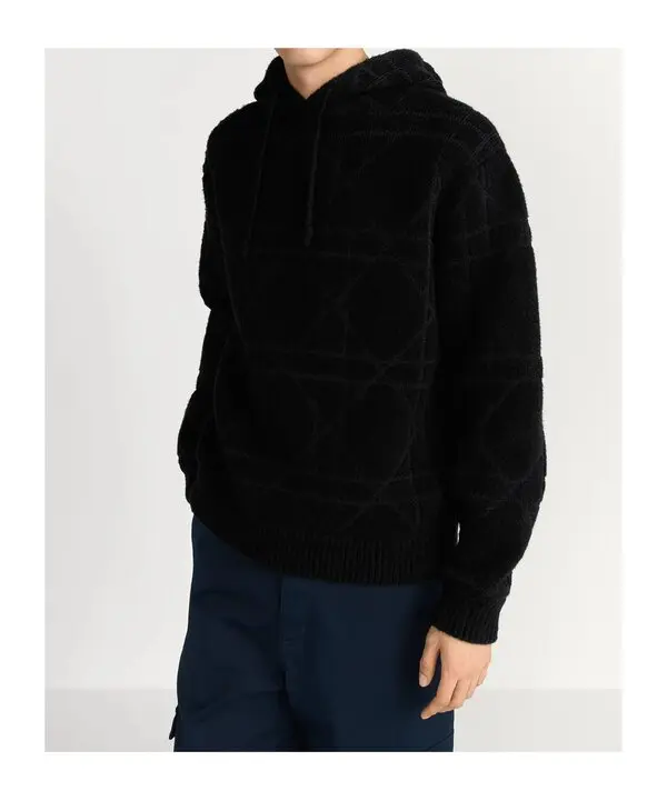 Dior Cannage Hooded Sweatshirt - Black