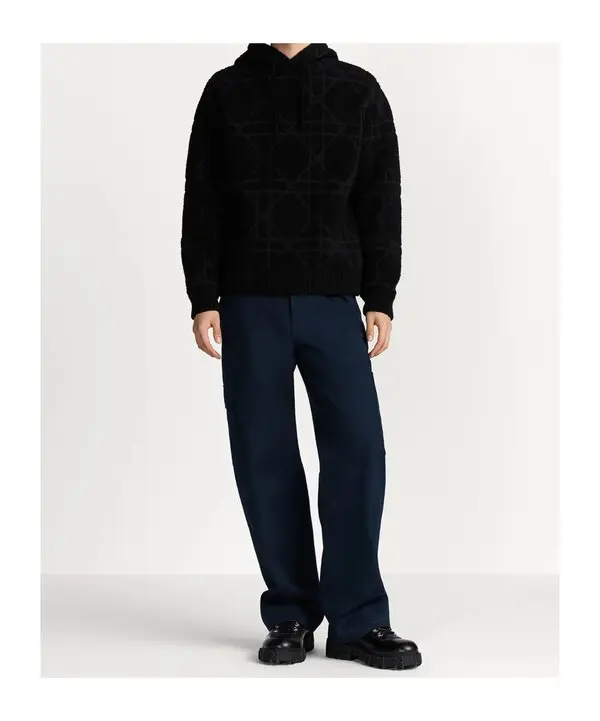 Dior Cannage Hooded Sweatshirt - Black