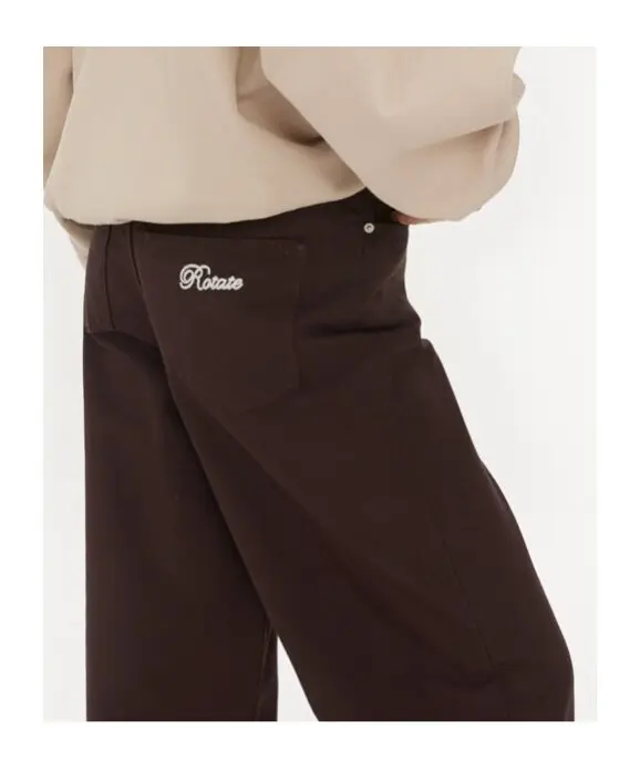 ROTATE BY BIRGER CHRISTENSEN Relaxed Fit Wide Leg Pants