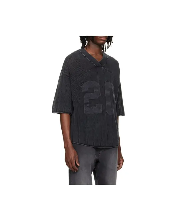 REPRESENT Oversized Number Knitted Sweater - Grey
