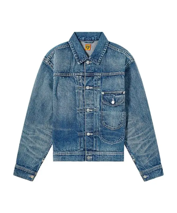 HUMAN MADE Denim Jacket With Embroidered Logo