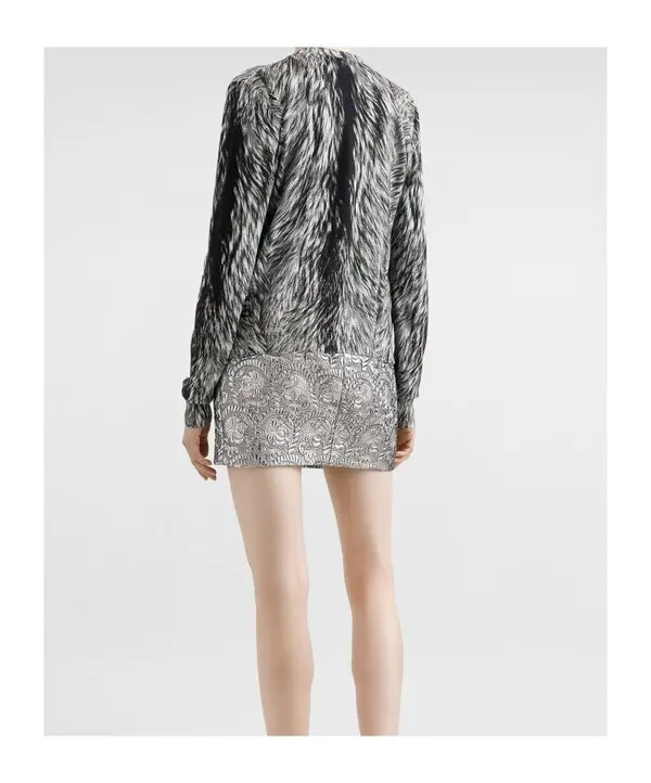 Dolce & Gabbana Fur-print Knit Cardigan