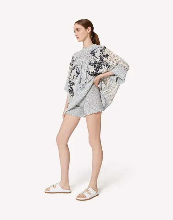 Red Valentino Knitted Shorts - White