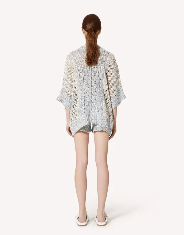 Red Valentino Knitted Shorts - White