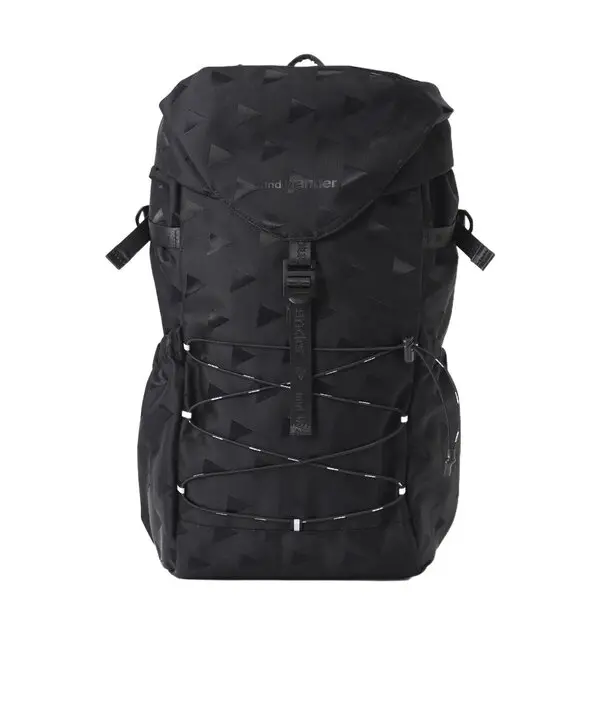 AND WANDER Triangle Jacquard Backpack - Black