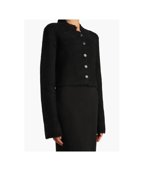 Khaite Ello Cropped Jacket - Black