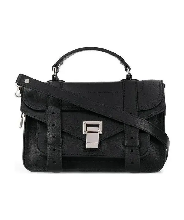 Proenza Schouler Ps1 Strapped Shoulder Bag - Black