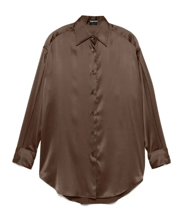 TOM FORD Relaxed Fit Satin Shirt