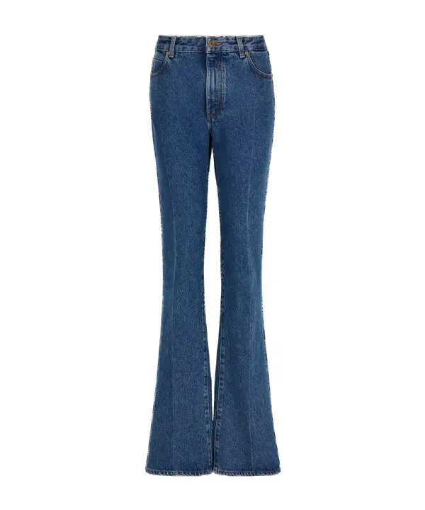 Balmain Straight-leg Denim Jeans - Blue