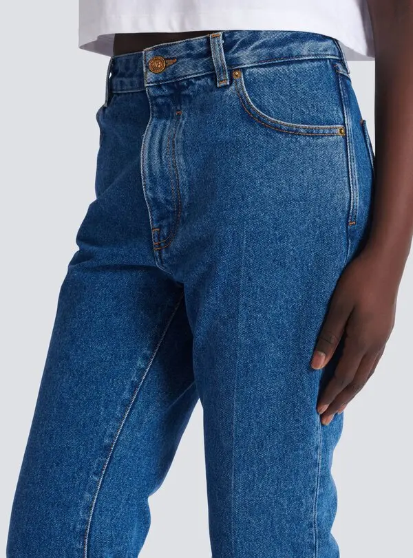 Balmain Straight-leg Denim Jeans - Blue