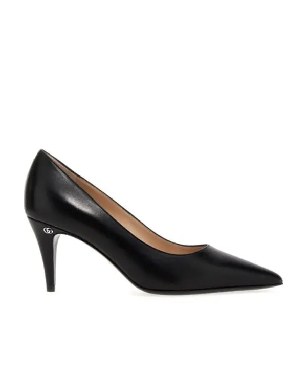 Gucci Pointed Toe Slip-on Pumps - Black