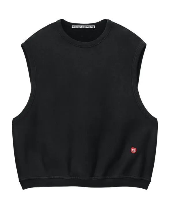 Alexander Wang Logo Printed Sleeveless Tank Top