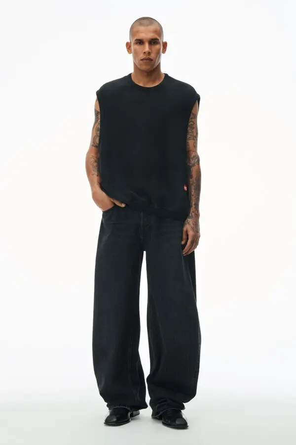 Alexander Wang Logo Printed Sleeveless Tank Top