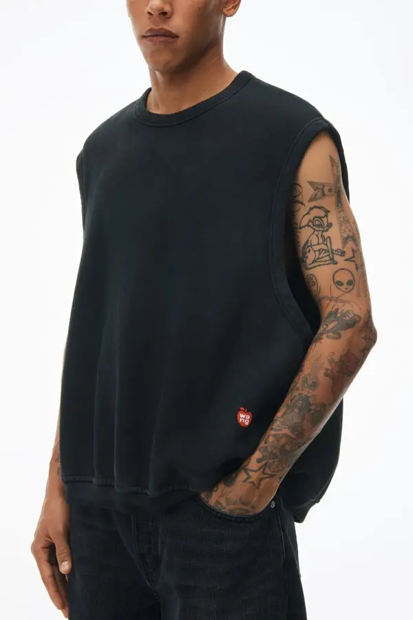 Alexander Wang Logo Printed Sleeveless Tank Top