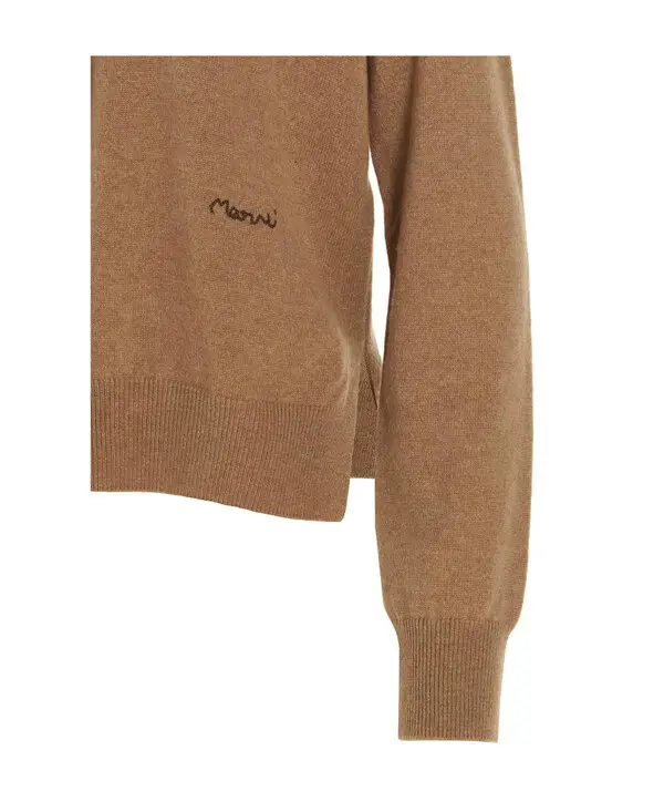 Marni Logo Embroidered Crewneck Sweater