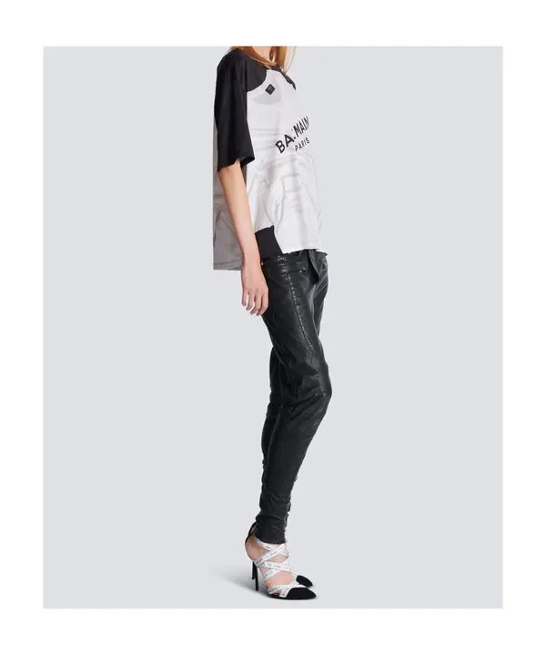 Balmain Loose T-shirt With Optical Illusion Print