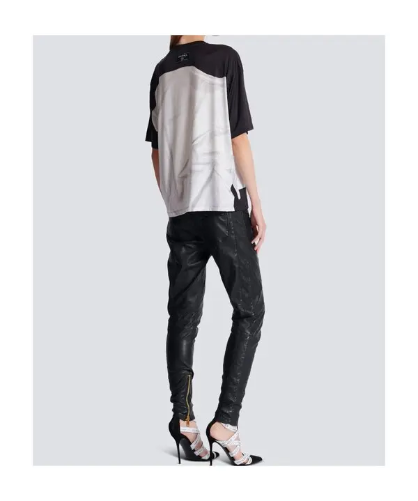 Balmain Loose T-shirt With Optical Illusion Print