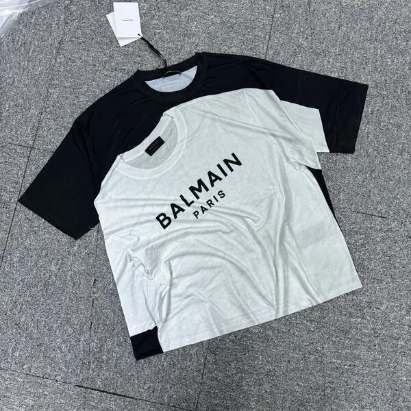 Balmain Loose T-shirt With Optical Illusion Print