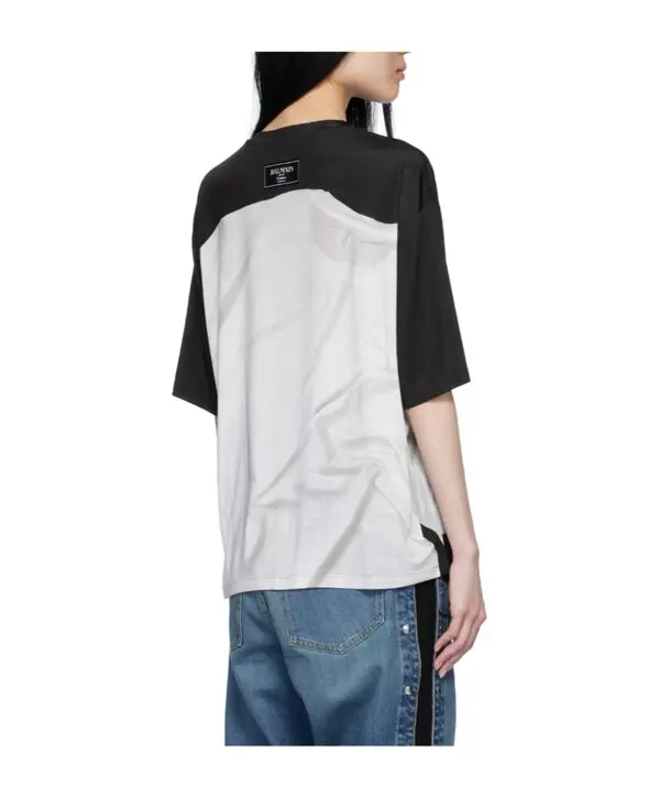 Balmain Loose T-shirt With Optical Illusion Print