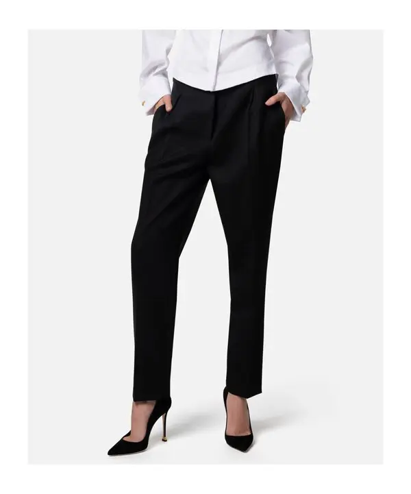 Elisabetta Franchi Darted Straight-leg Trousers