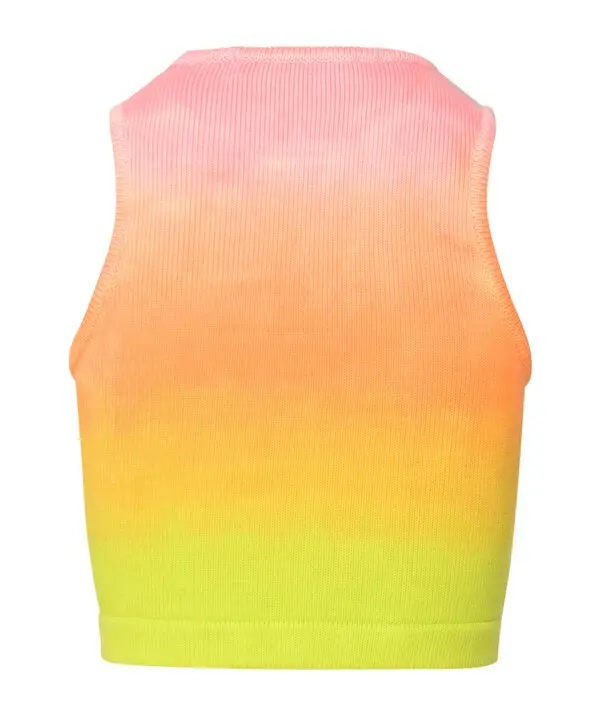 BARROW Rainbow Knitted Crop Top