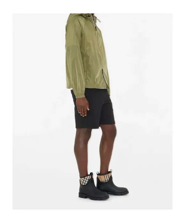 Burberry Check Detail Rubber Rain Boots
