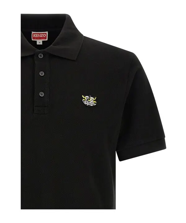 Kenzo Wild Tiger Slim Polo Shirt - Black