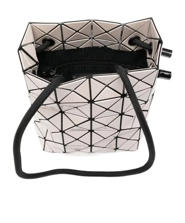 Issey Miyake Prism Drawstring Shoulder Bag - White