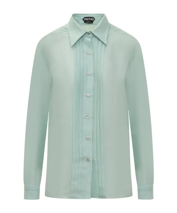 TOM FORD Pleat Detailed Long-sleeved Shirt
